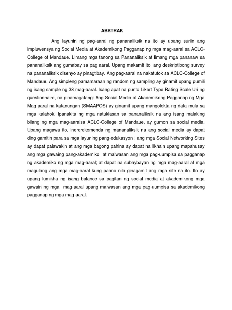 ABSTRAK Filipino | PDF