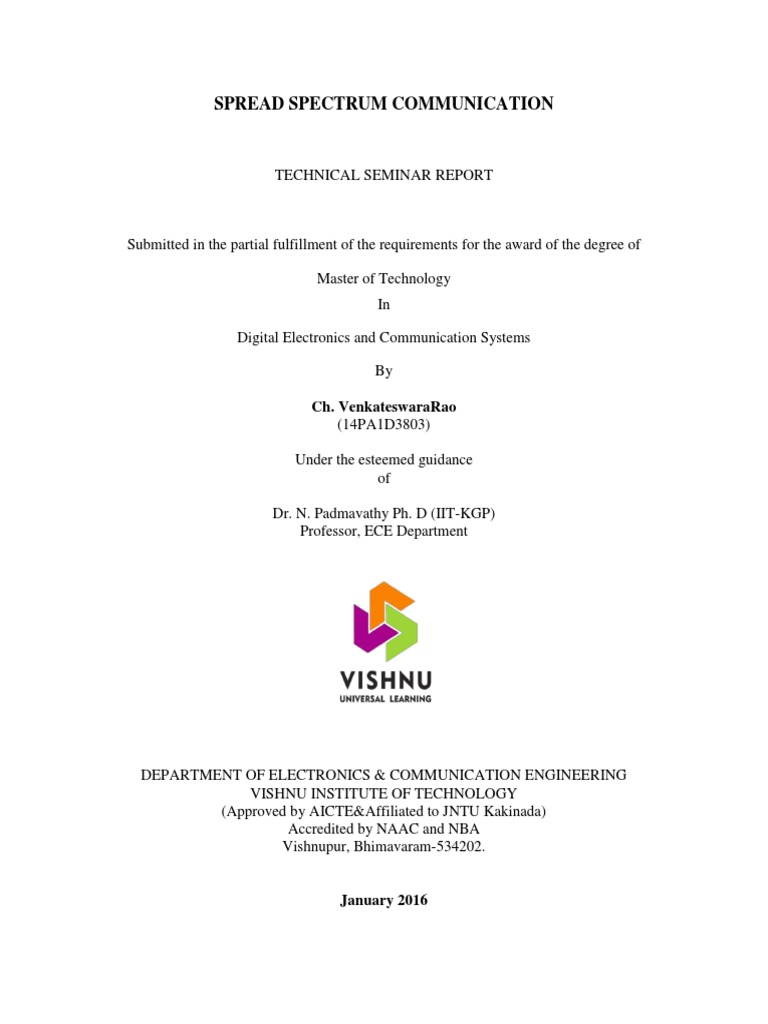 Technical Seminar Documentation | PDF | Channel Access Method | Global ...