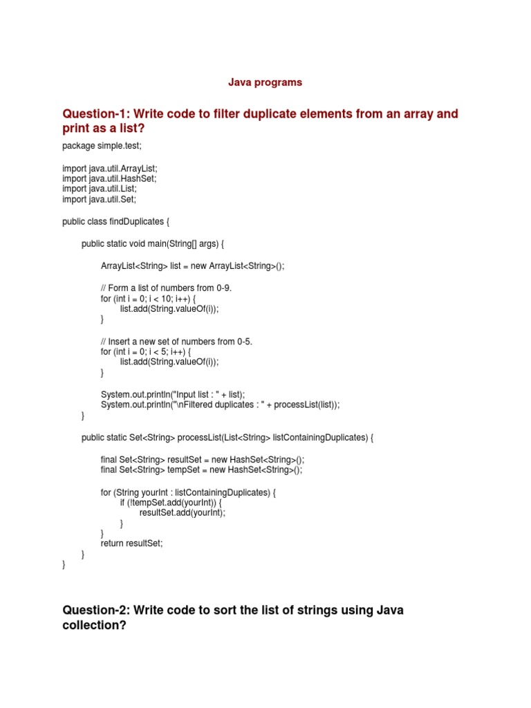25 Java Programs | PDF | String (Computer Science) | Algorithms