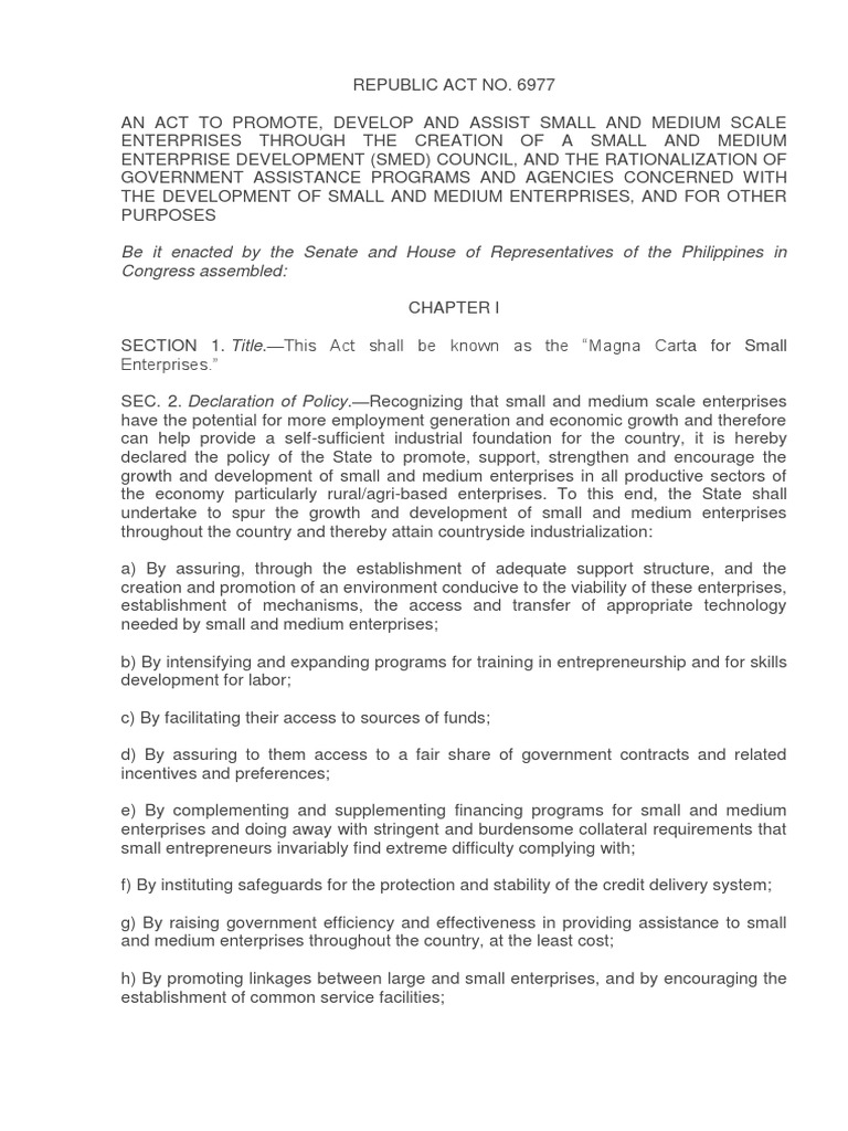 Be It Enacted by The Senate and House of Representatives of The ...