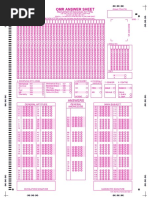 UPSC Prelims Mock OMR Sheet | PDF