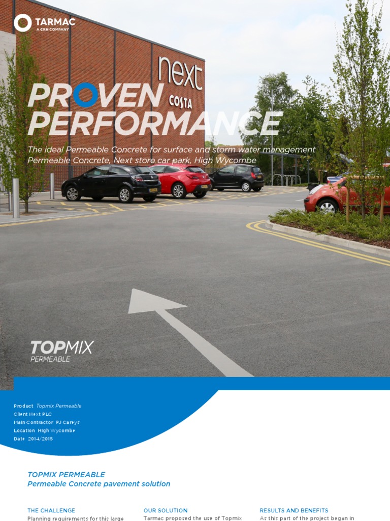 Topmix Permeable High Wycombe Next Store Case Study PDF | PDF | Road ...
