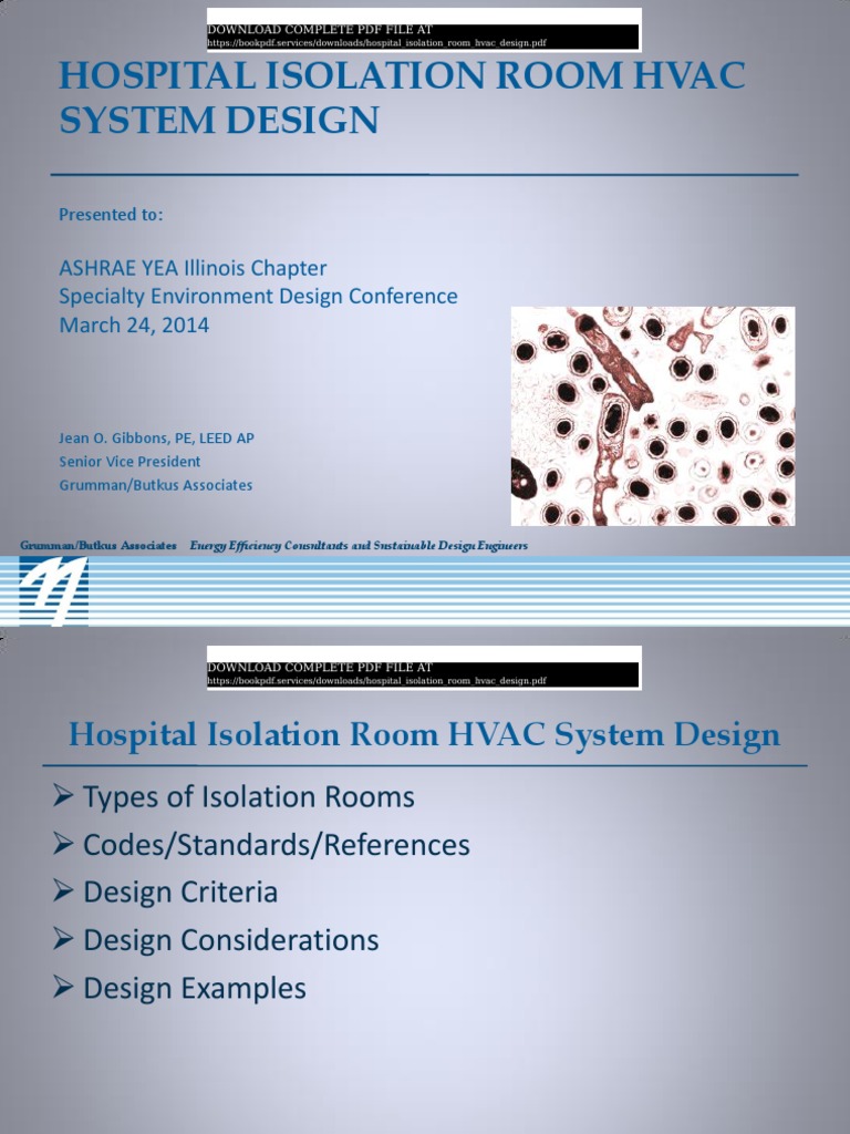 Hospital Isolation Room HVAC Design | PDF | Hvac | Ventilation ...