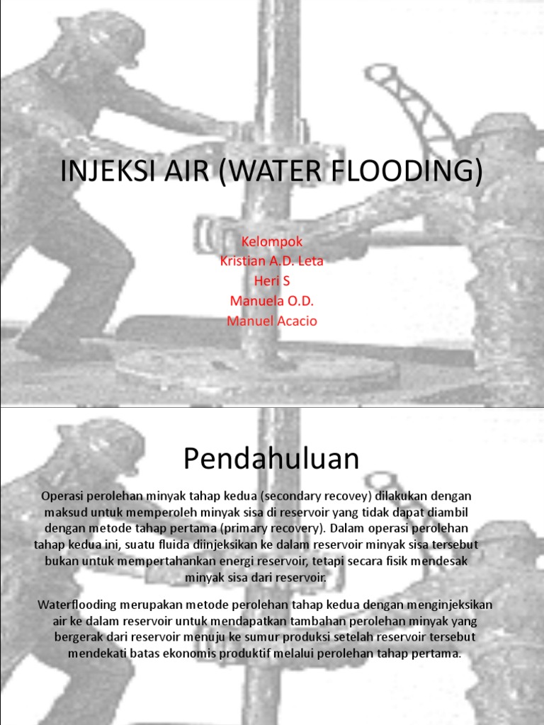 Metode Water Flooding untuk Perolehan Minyak | PDF