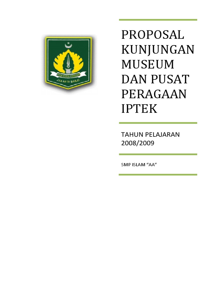 Proposal Kegiatan Kunjungan Museum | PDF