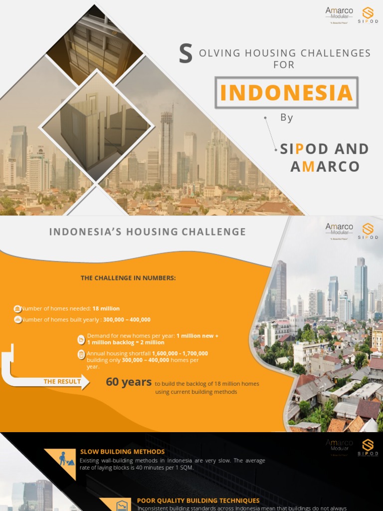 Solving Indonesia Housing Crisis - by Amarco | PDF | Fly Ash | Building Materials