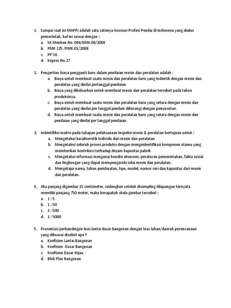 Soal PDP 1. Tipe B NO ANSWER | PDF