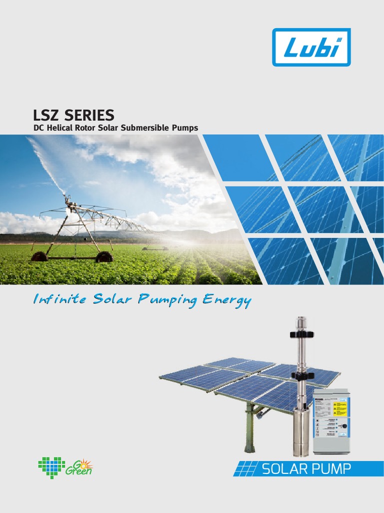 Lubi Solar DC Helical Rotor Pump | PDF | Pump | Electric Motor