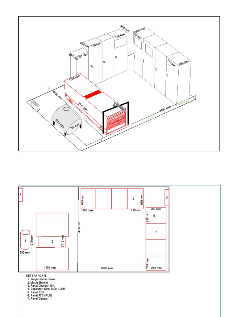 Layout Ruang Genset | PDF