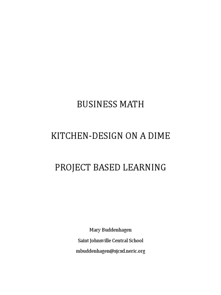 Business Math Project One Design Form1 | PDF | Fraction (Mathematics ...