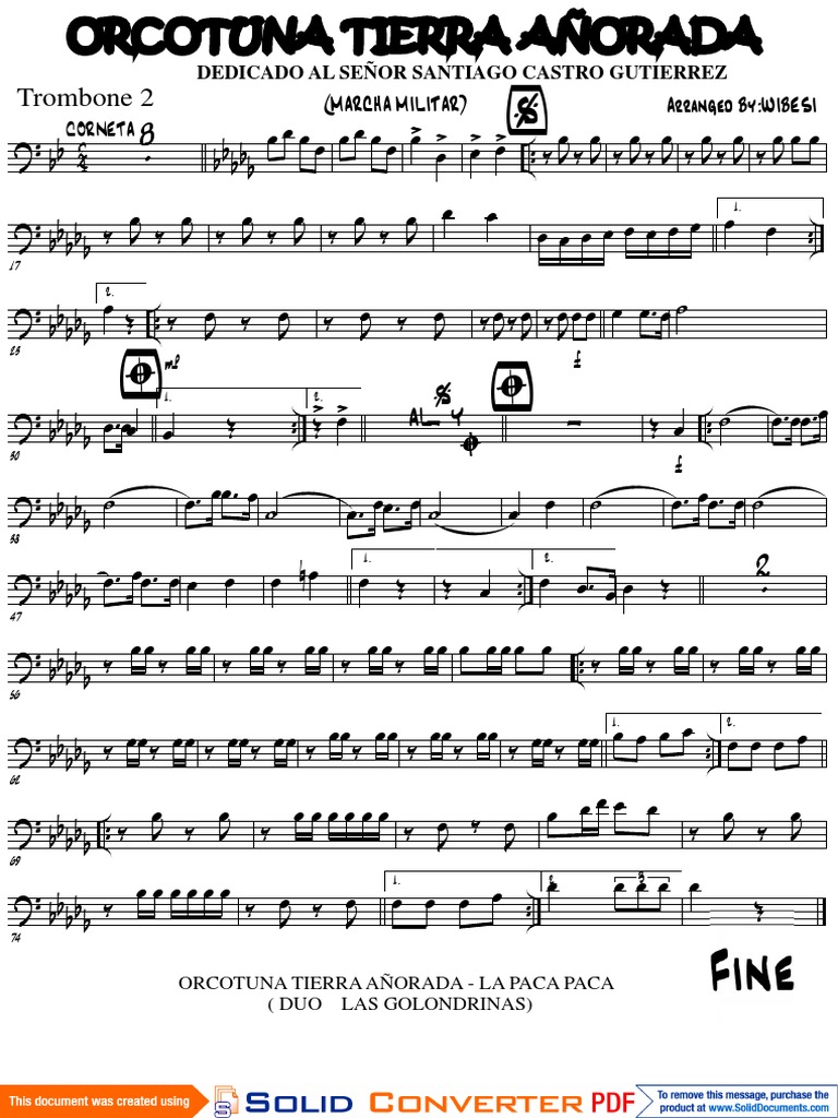 Orcotuna - Trombone 2 | PDF