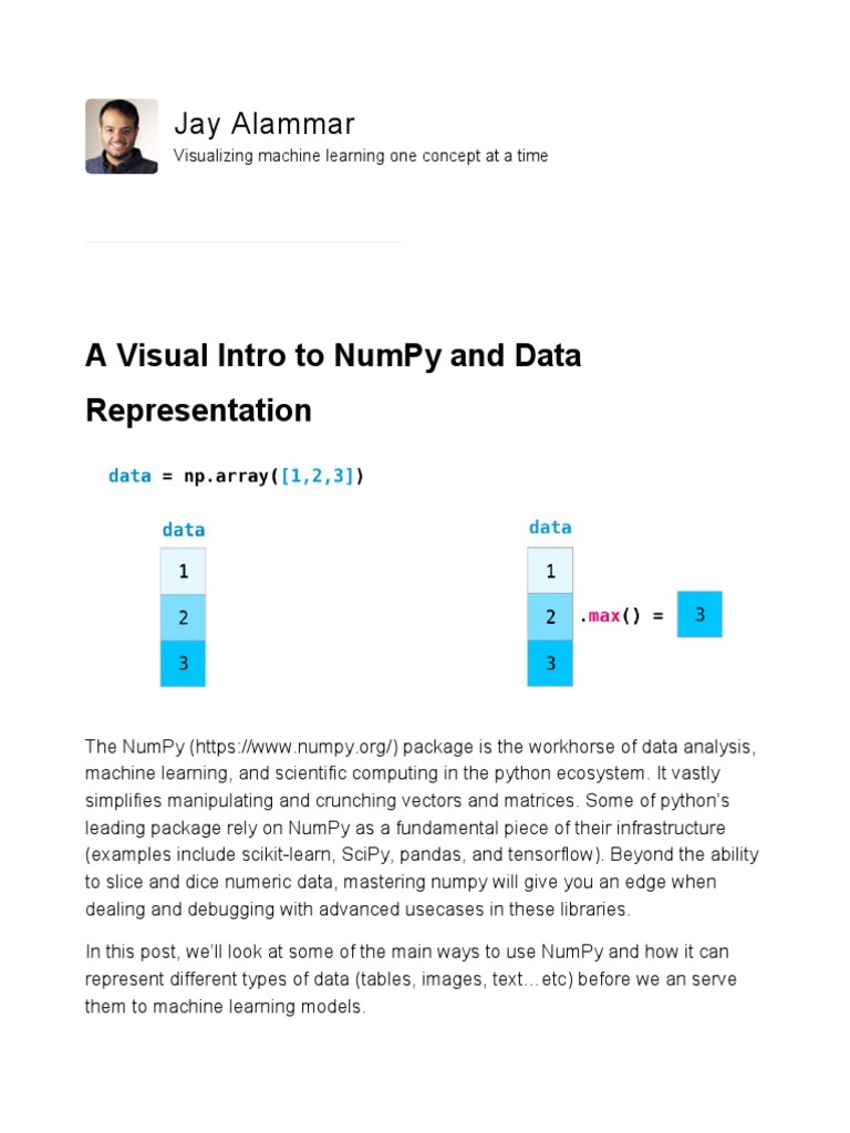 A Visual Intro To Numpy and Data Representation | PDF | Matrix ... A Visual Intro To Numpy and Data Representation | PDF | Matrix ...