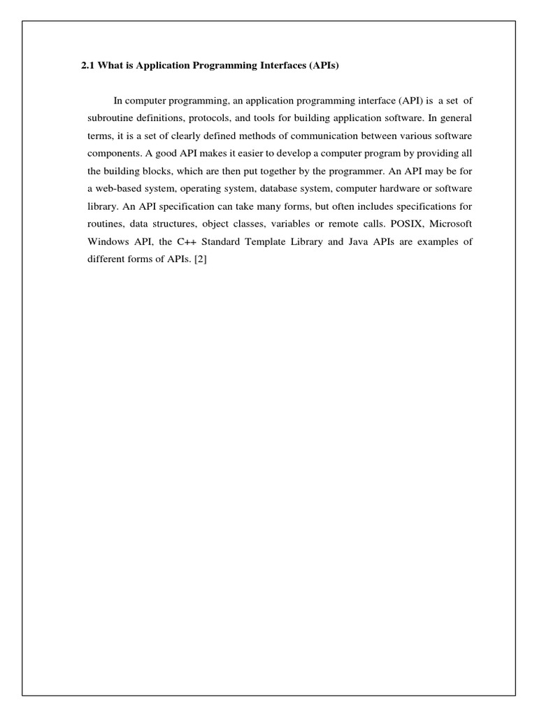 2.1 What Is Application Programming Interfaces (Apis) | PDF ...