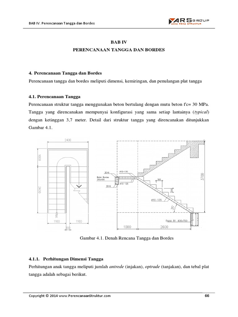 Bab 4. Perencanaan Tangga | PDF