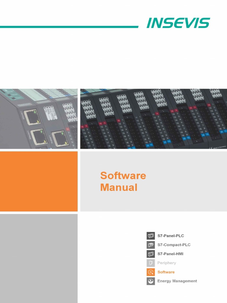 INSEVIS Software Manual | PDF | Programmable Logic Controller | Backup