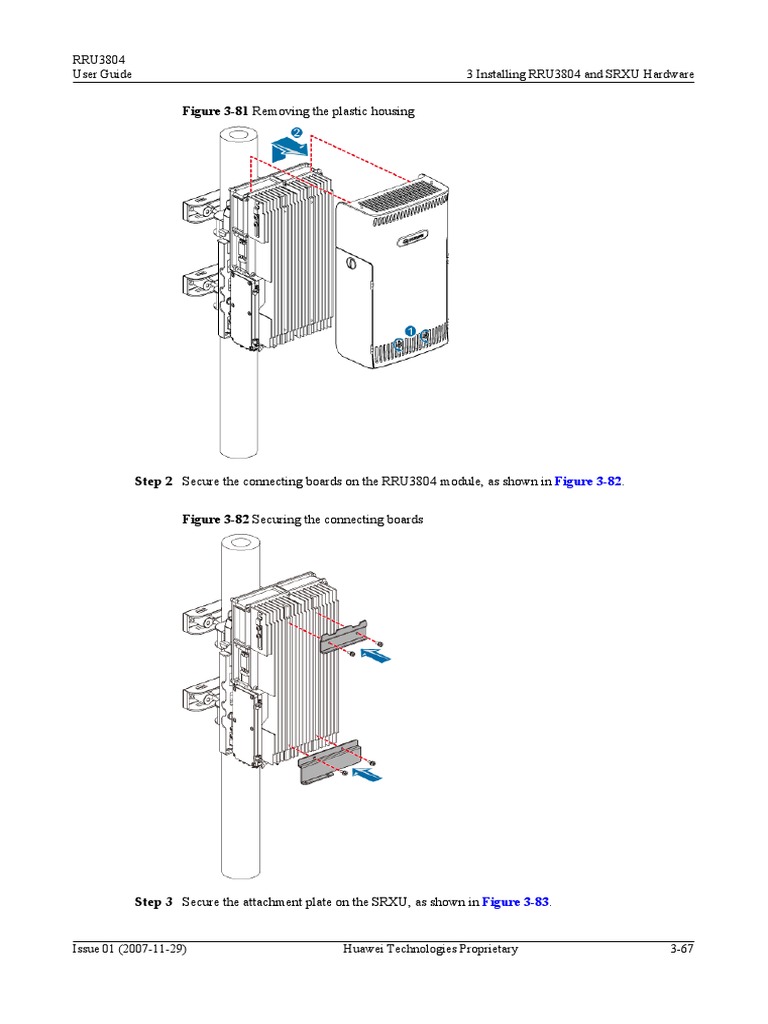 Figure 3-81 Removing The Plastic Housing: RRU3804 User Guide 3 ...