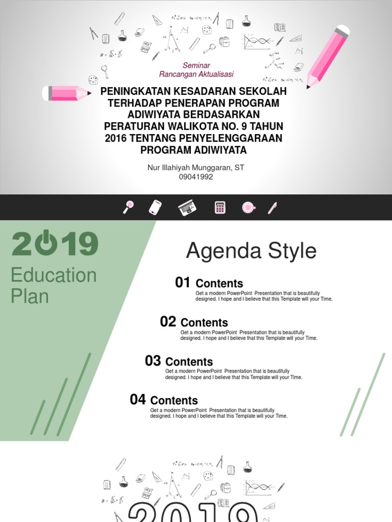 2019 Education Plan PowerPoint Templates | PDF | Infographics ...