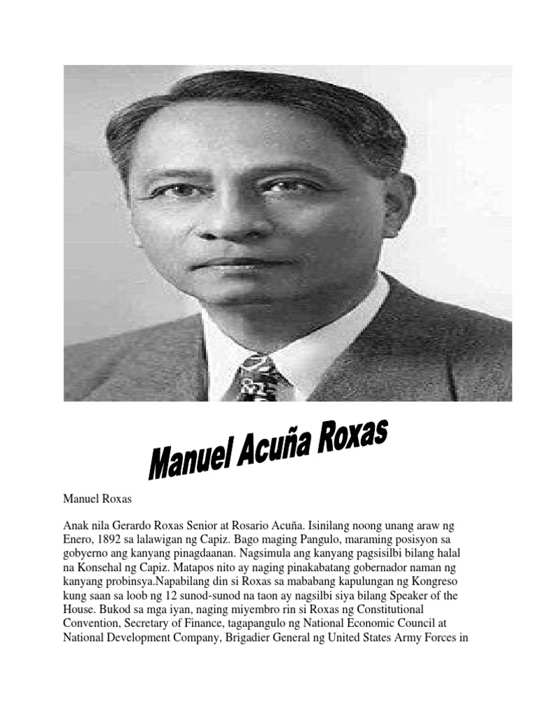 Manuel Roxas | PDF