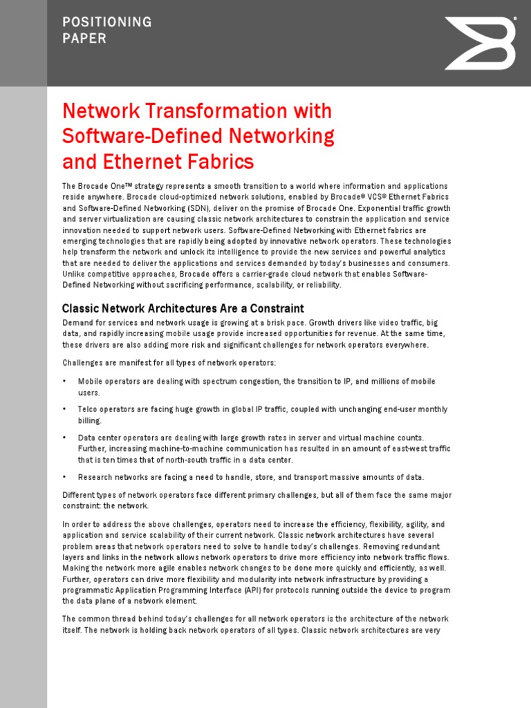 Network Transformation | PDF | Computer Network | Ethernet