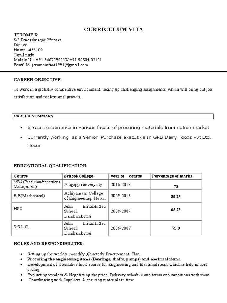 JEROME RESUME - (Purchase 2019) | PDF | Economies | Business