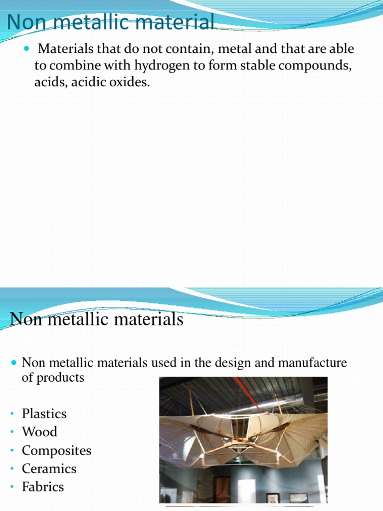 Non Metals | PDF | Ceramics | Composite Material