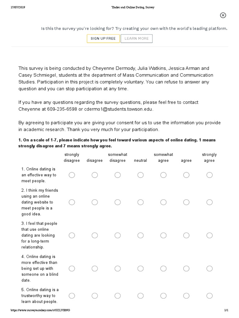 Survey Monkey Questionnaire | PDF