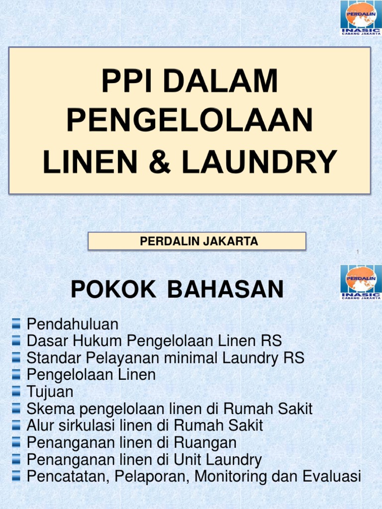 Manajemen Pengelolaan Linen & Laundry | PDF
