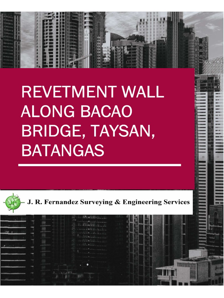 Revetment Wall Design Along Bacao Bridge | PDF | Evaluation ...