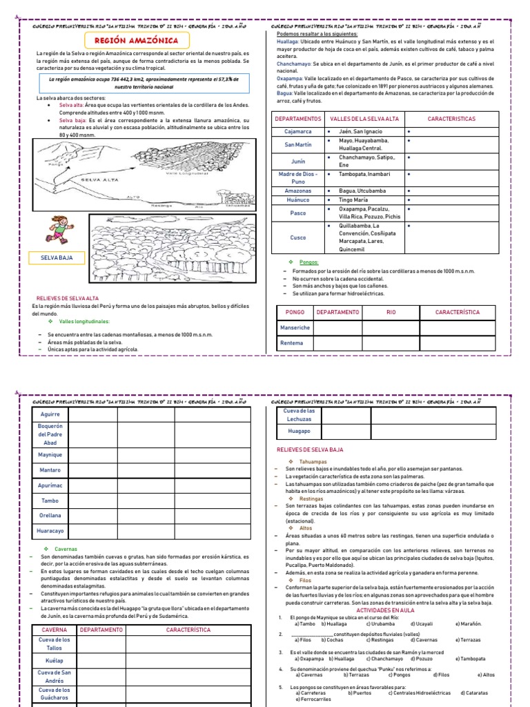 Relieve Amazonico | PDF | Cueva | Selva