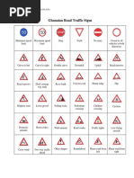 Kuwait Traffic Signs | PDF | Intersection (Road) | Pedestrian Crossing