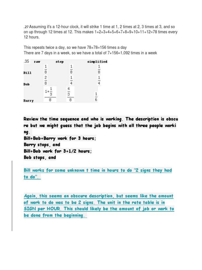 Time and Distance Problem Solutions | PDF | Time | Mathematical Concepts