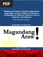 Malikhaing Pagsulat Quarter 2 Module 1 | PDF
