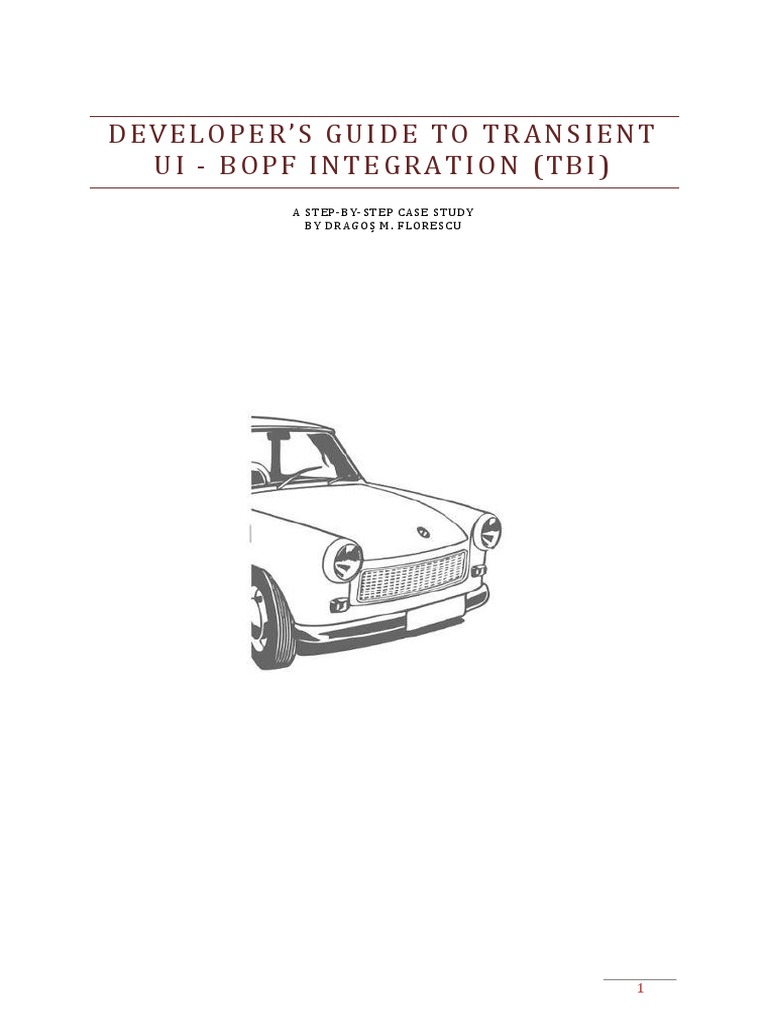 Transient Ui - Bopf Integration | Download Free PDF | Class (Computer Programming) | Method ...