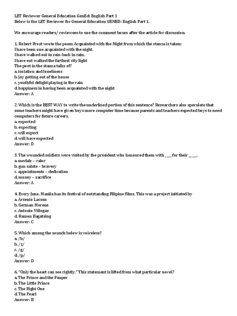 LET GenEd Reviewer PDF | PDF | Educational Technology | Atmosphere