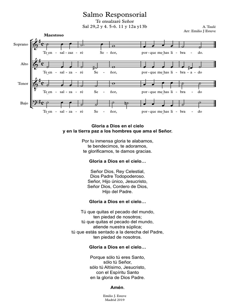 Salmo Responsorial | PDF | Religiones religiosas | Teología sistemática