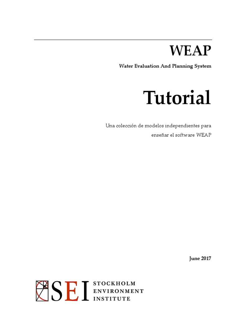 Tutorial de WEAP | PDF | Point and Click | Ventana (informática)