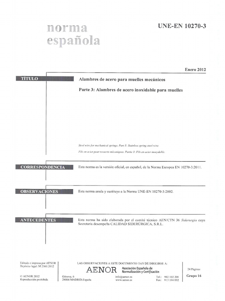 Une en 10270 3 PDF | PDF