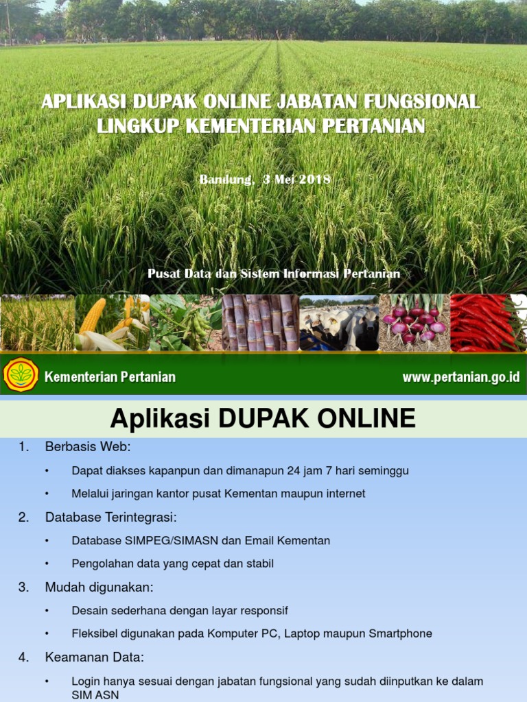 Dupak Online Kementan | PDF