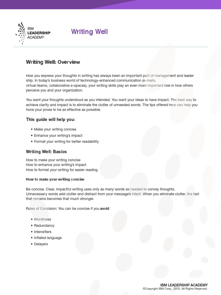 Writing Well | PDF | Paragraph | Verb