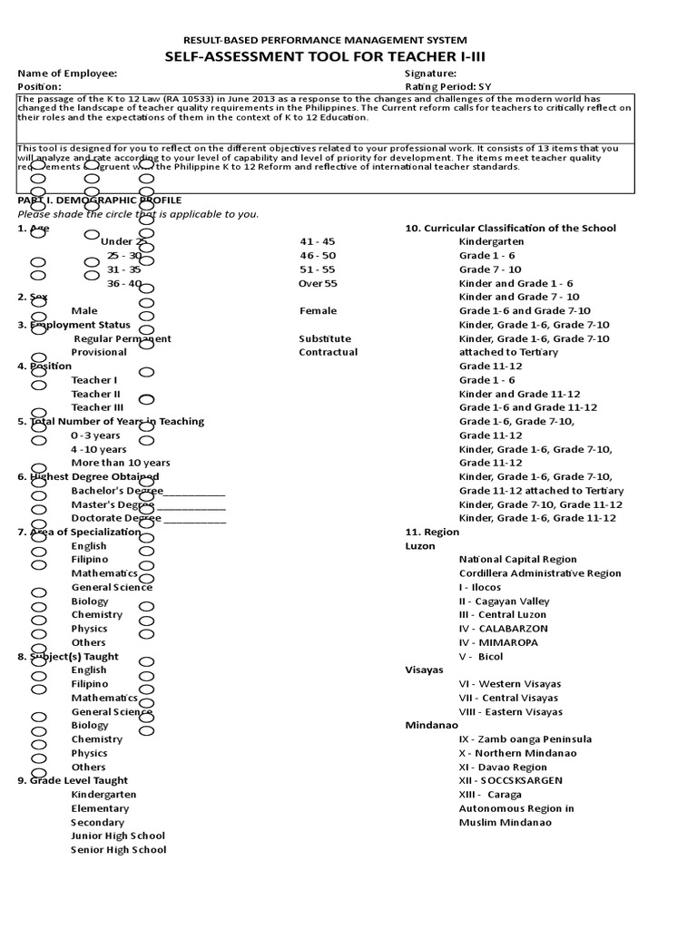 Sat-Rpms | PDF | Educational Assessment | Learning