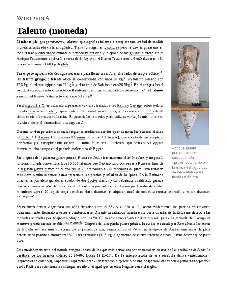 Talento (Moneda) | PDF | Cartago | Segunda guerra púnica