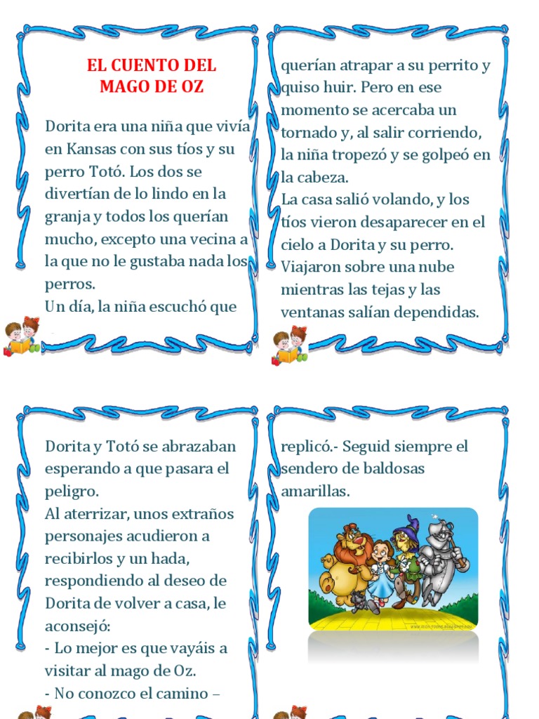 El Cuento Del Mago de Oz | PDF | Wizard Of Oz (Personaje)