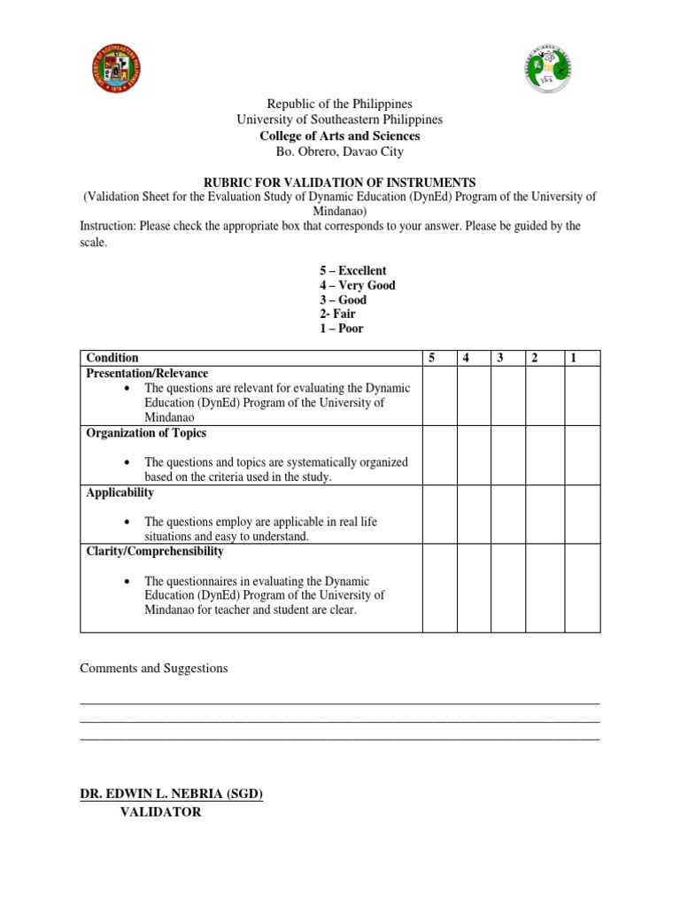 Validation Form Questionnaire | PDF | Applied Psychology | Cognition