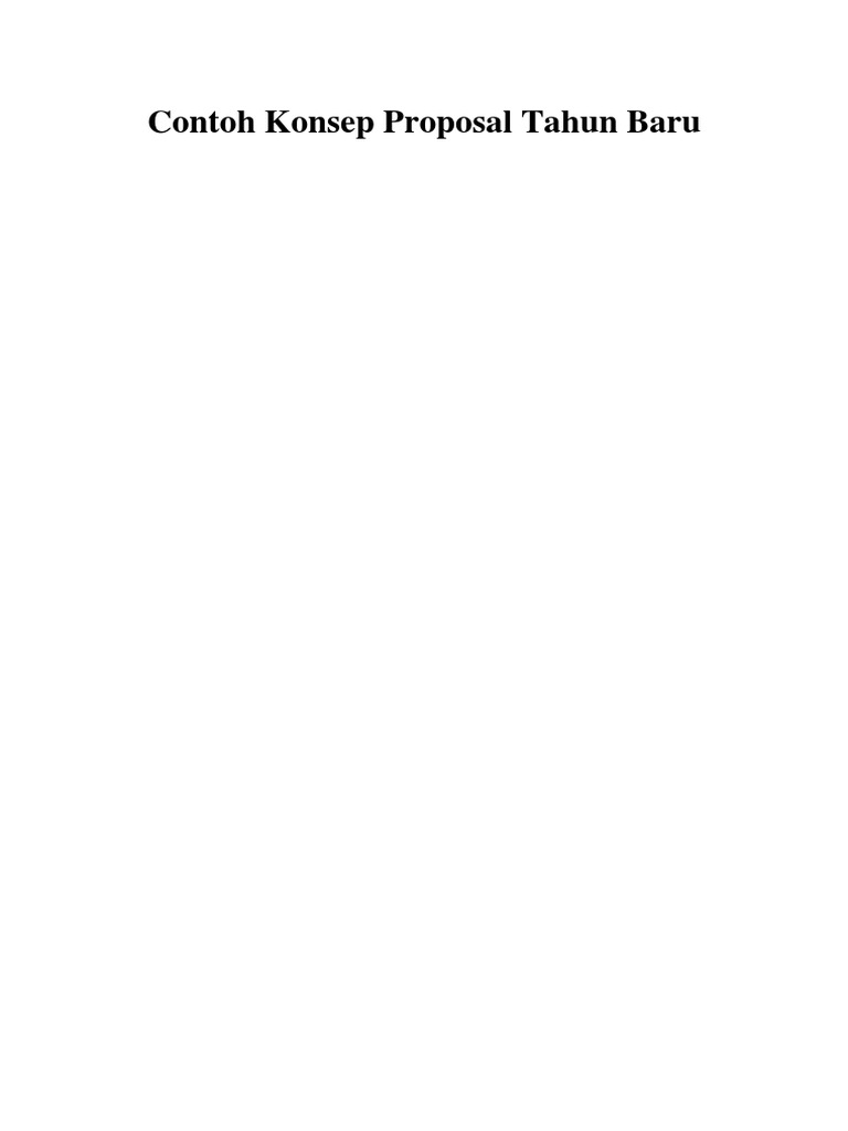Contoh Proposal | PDF | Karier & Perkembangan
