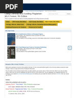 Mla Format Cheat Sheet Purdue Owl | PDF