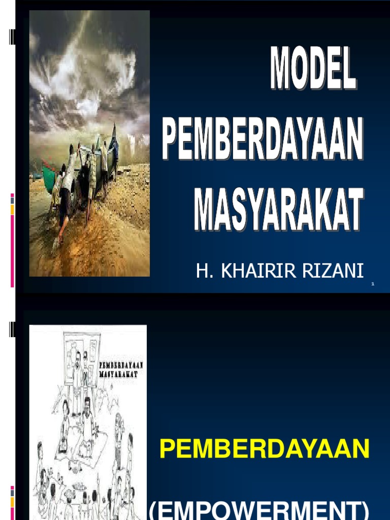 Model Pemberdayaan Masyarakat | PDF