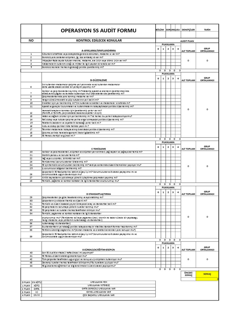 5S Audi Form | PDF