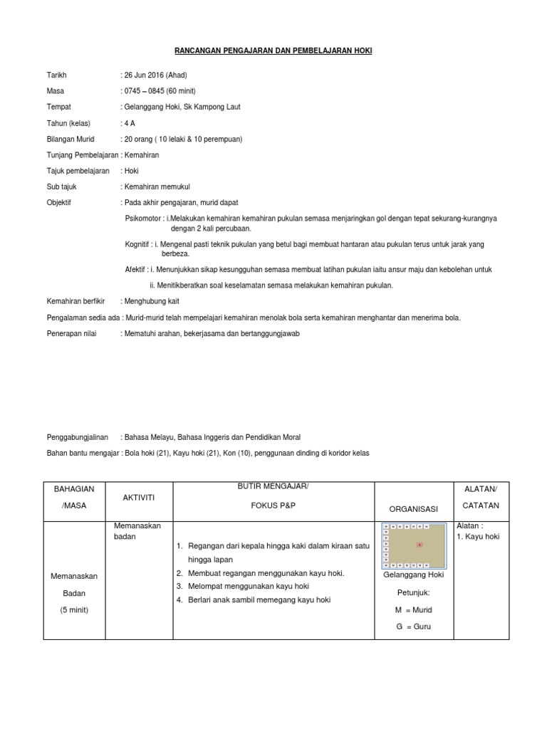 RPH Pukulan (Hoki) | PDF