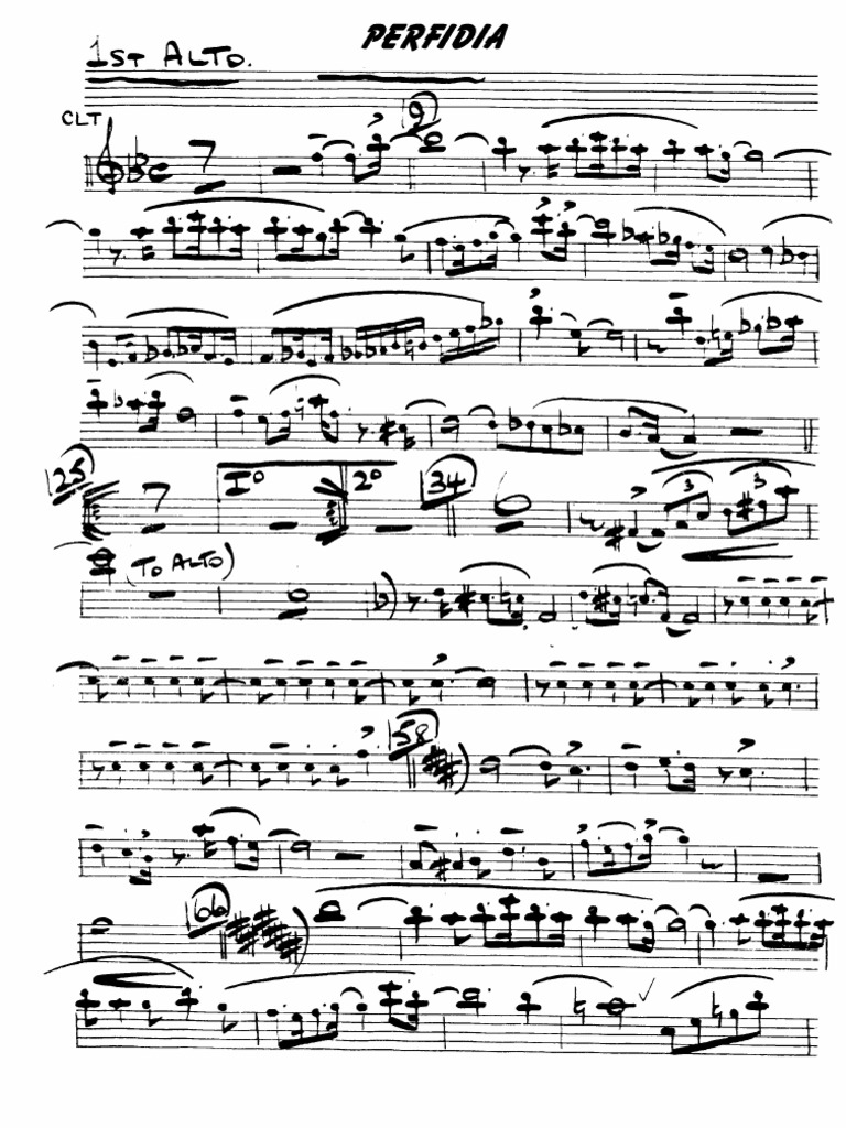 Perfidia para Big Band | PDF
