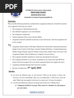 University Assignment Cover Page Template | PDF
